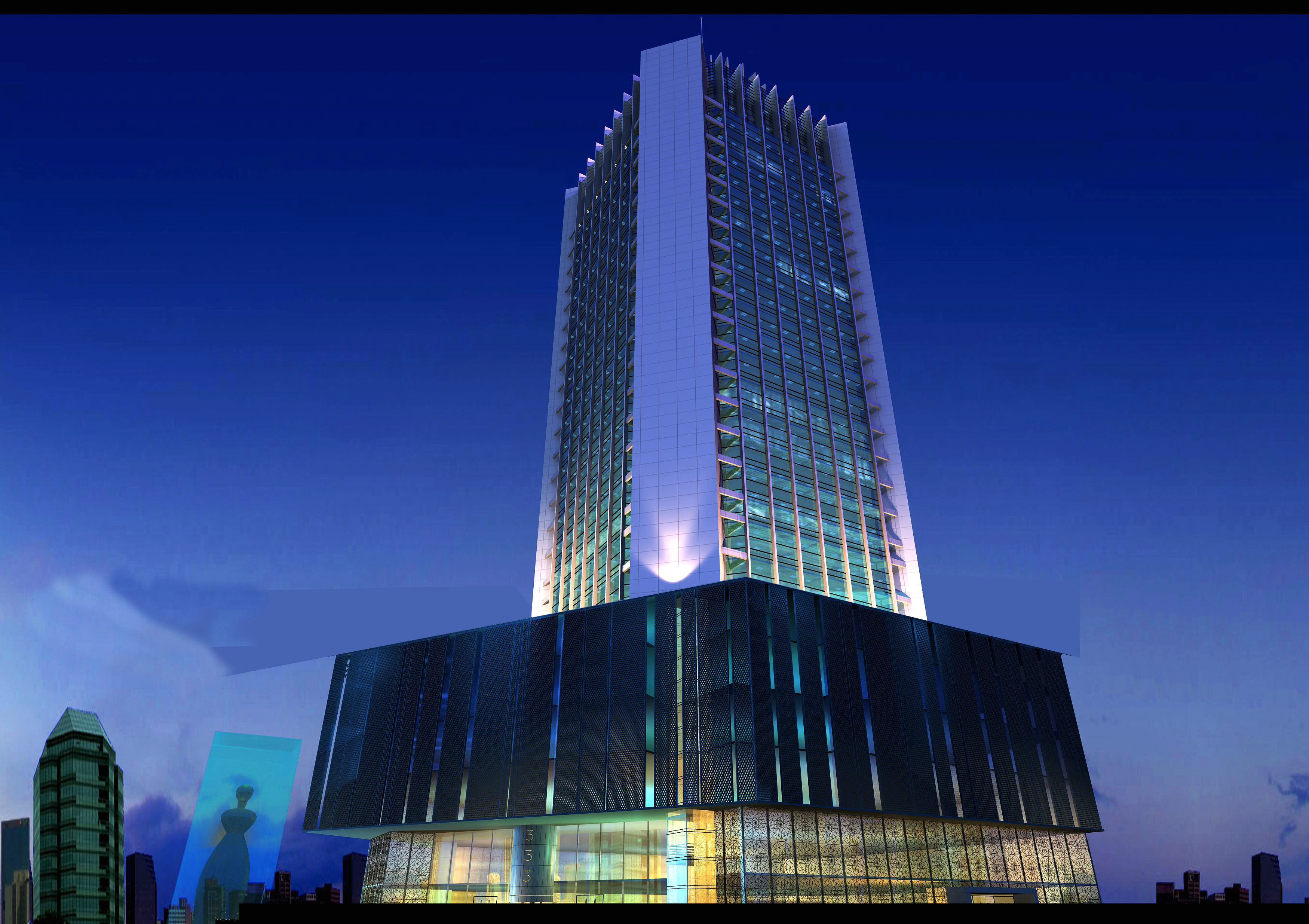 Architecture 333 3D Model - FlatPyramid