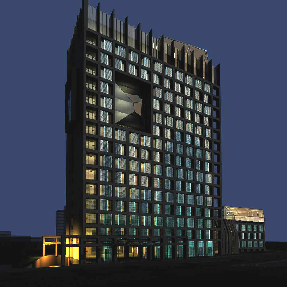 Architecture 338 3D Model - FlatPyramid