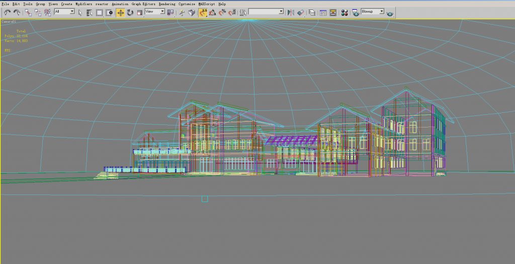 Architecture 360 3D Model - FlatPyramid