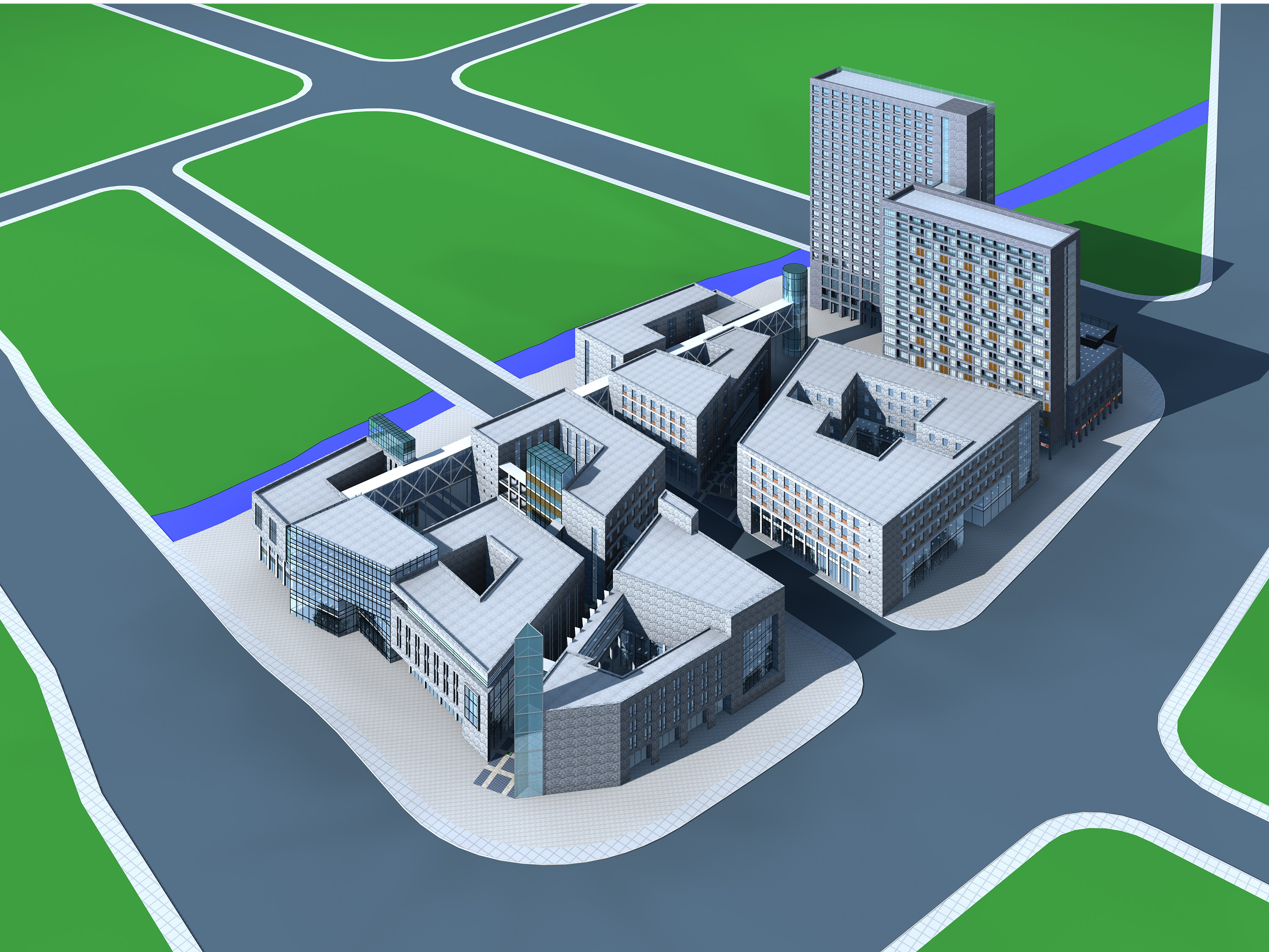 Architecture 363 3D Model - FlatPyramid