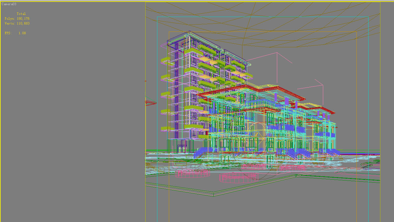 Architecture 486 3D Model - FlatPyramid