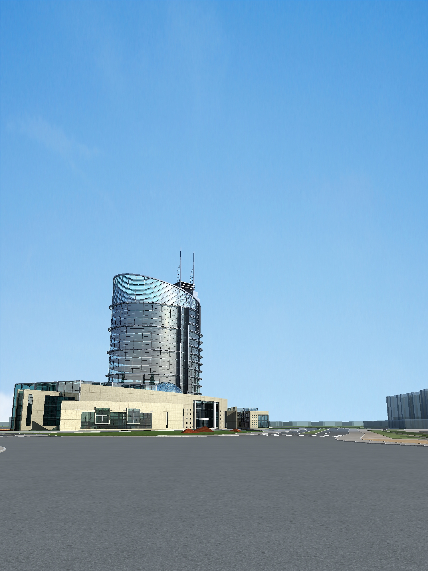 Architecture 595 3D Model - FlatPyramid