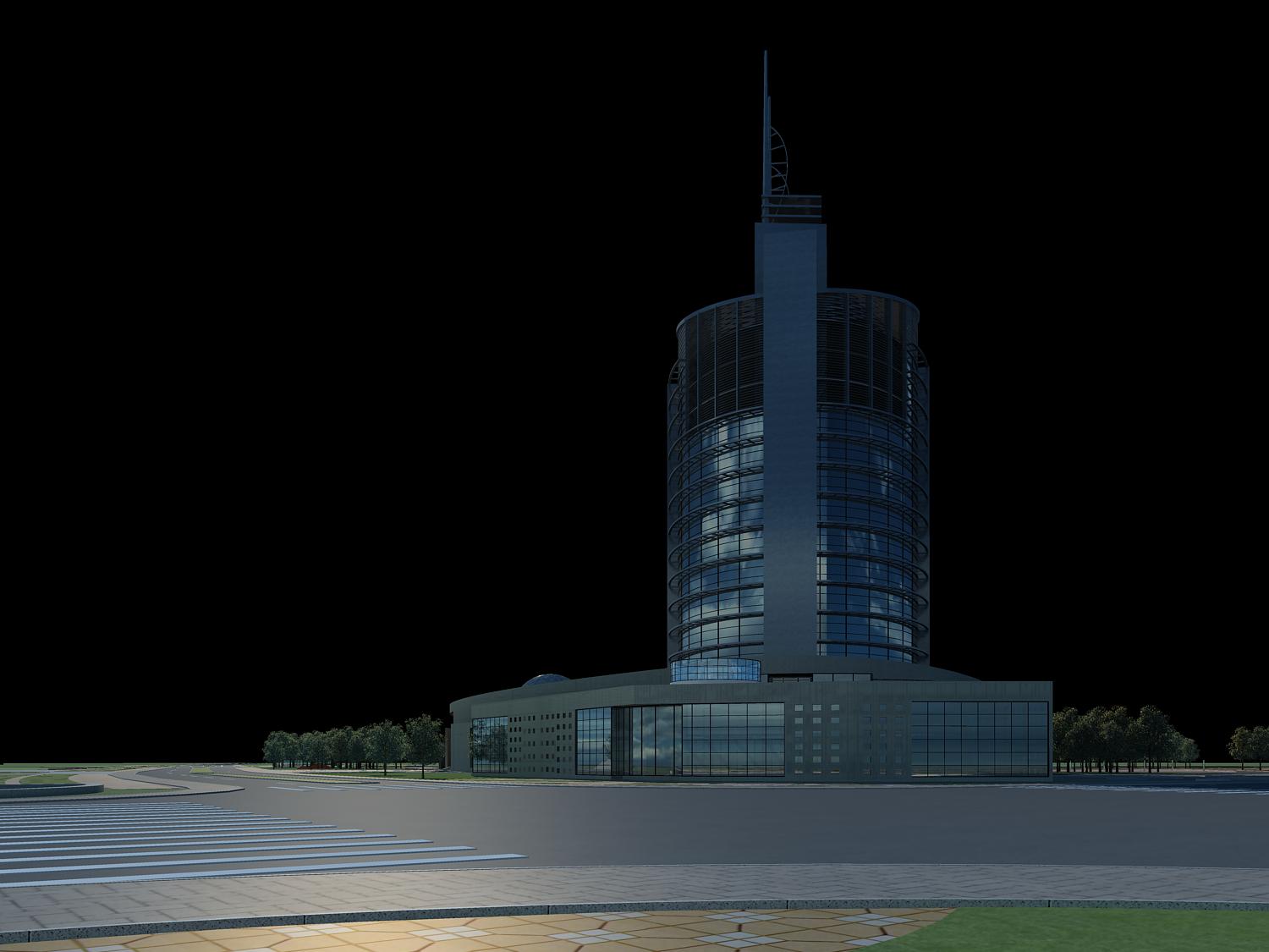 Architecture 595 3D Model - FlatPyramid