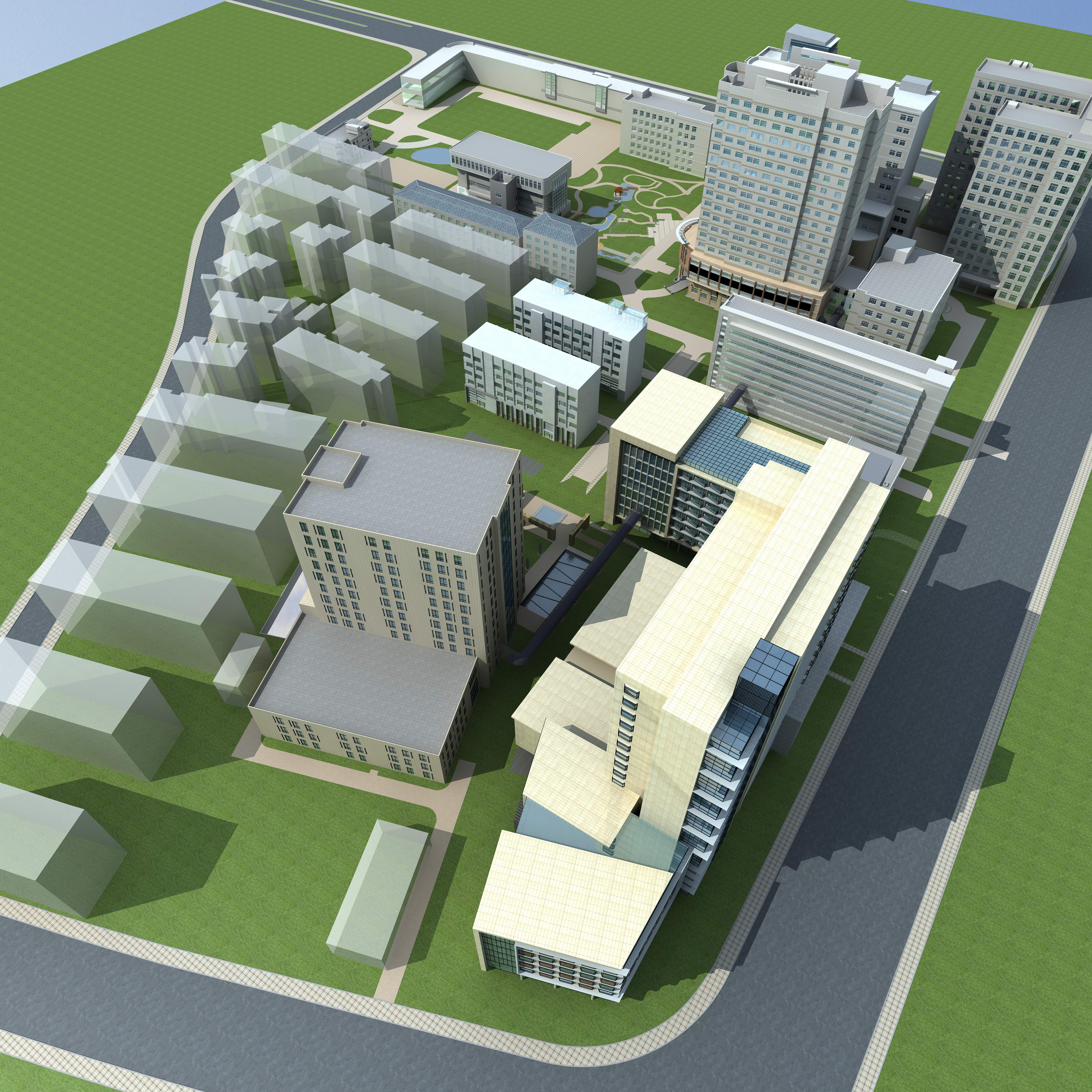 Architecture 611 3D Model - FlatPyramid