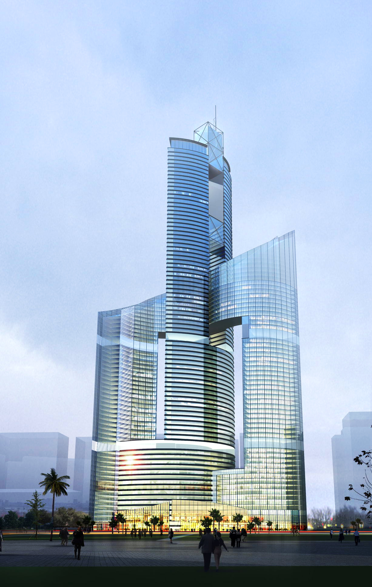 3d building 334 3D Model - FlatPyramid