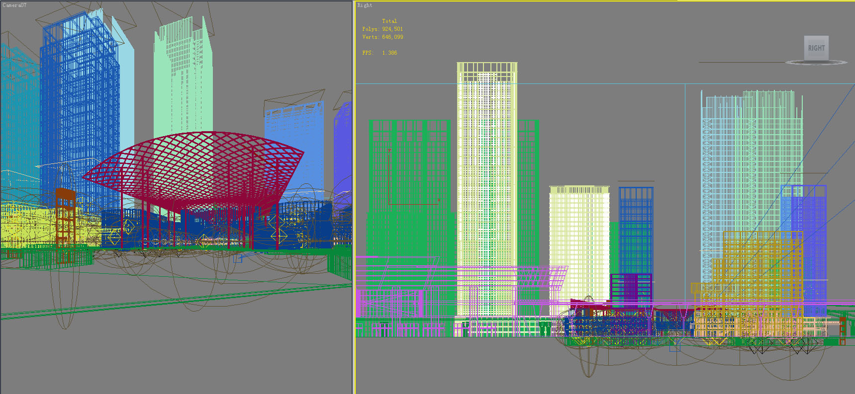 3d building 444 3D Model - FlatPyramid