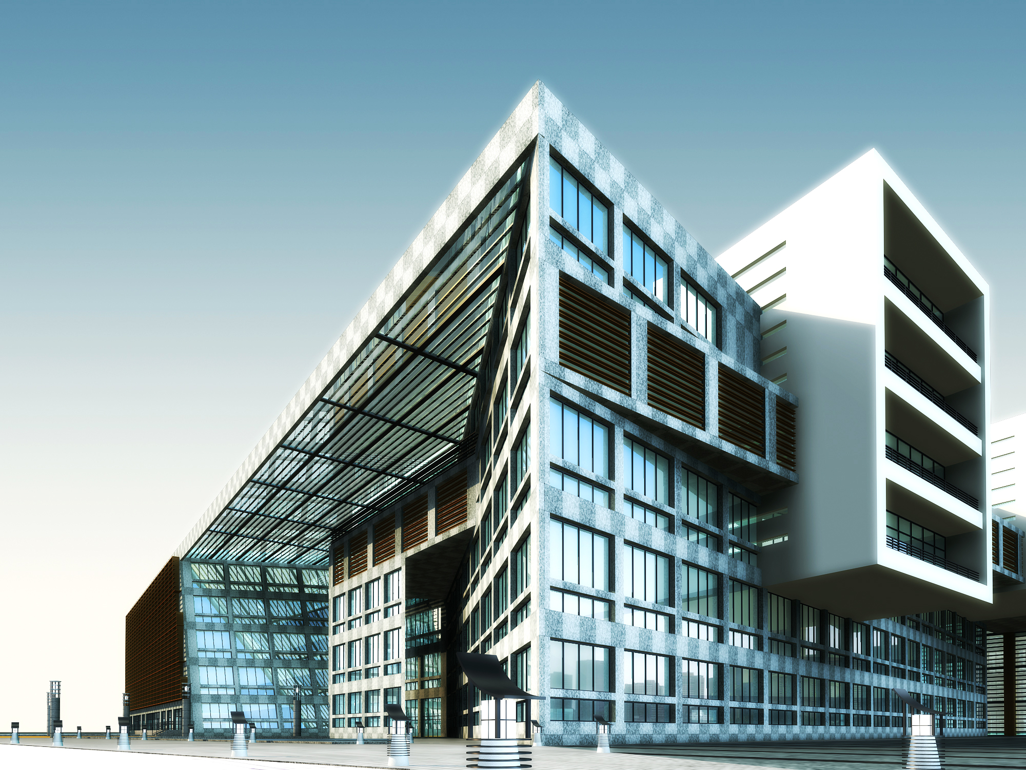 3d building 637 3D Model - FlatPyramid