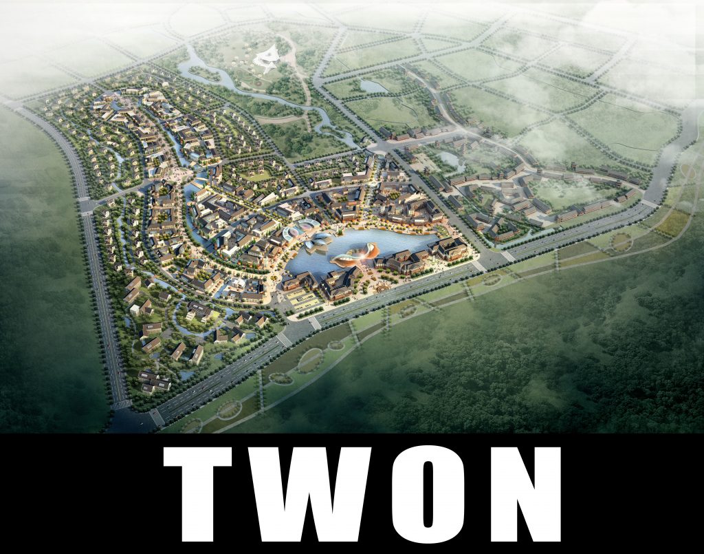 3d building 909 Aerial View Cityscape with Lake 3D Model - FlatPyramid