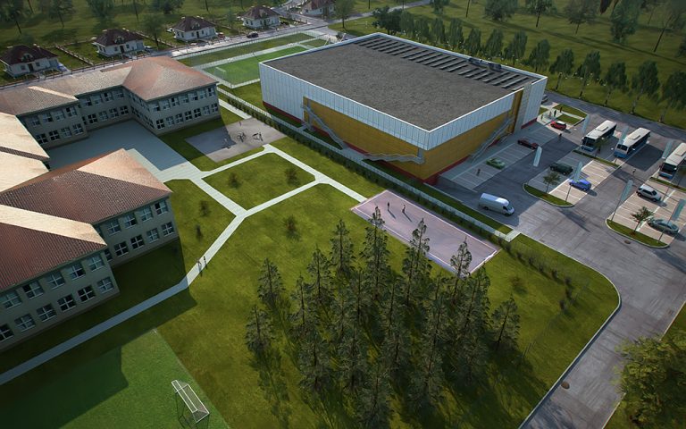 Water Park Complex Full Scene Render Ready 3D Model - FlatPyramid