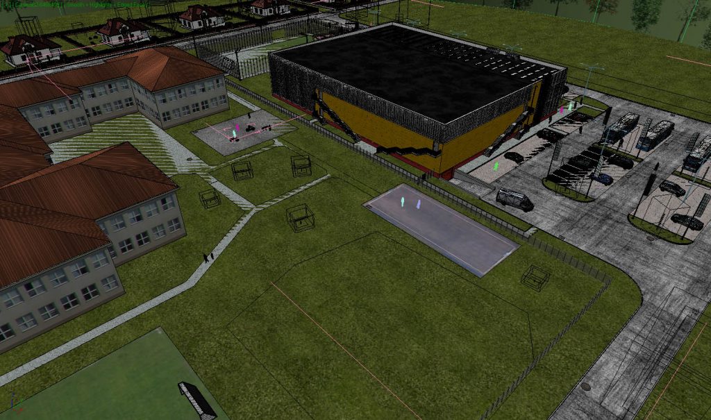 Water Park Complex Full Scene Render Ready 3D Model - FlatPyramid