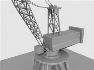 Crane Port Derrick 3D Model - FlatPyramid