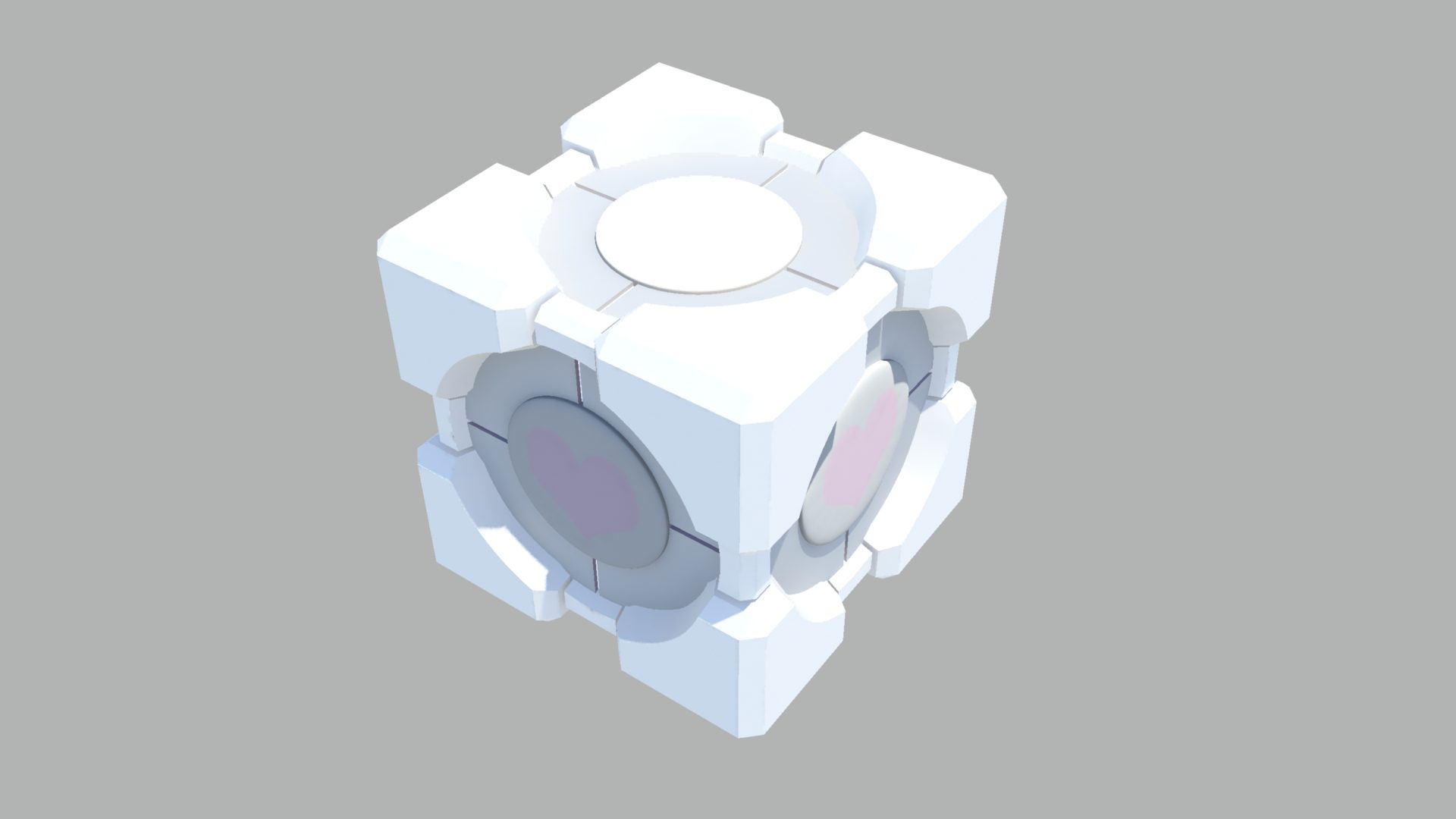 companion cube 3D Model - FlatPyramid