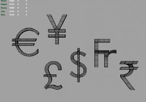 Currency sign 3D Model - FlatPyramid