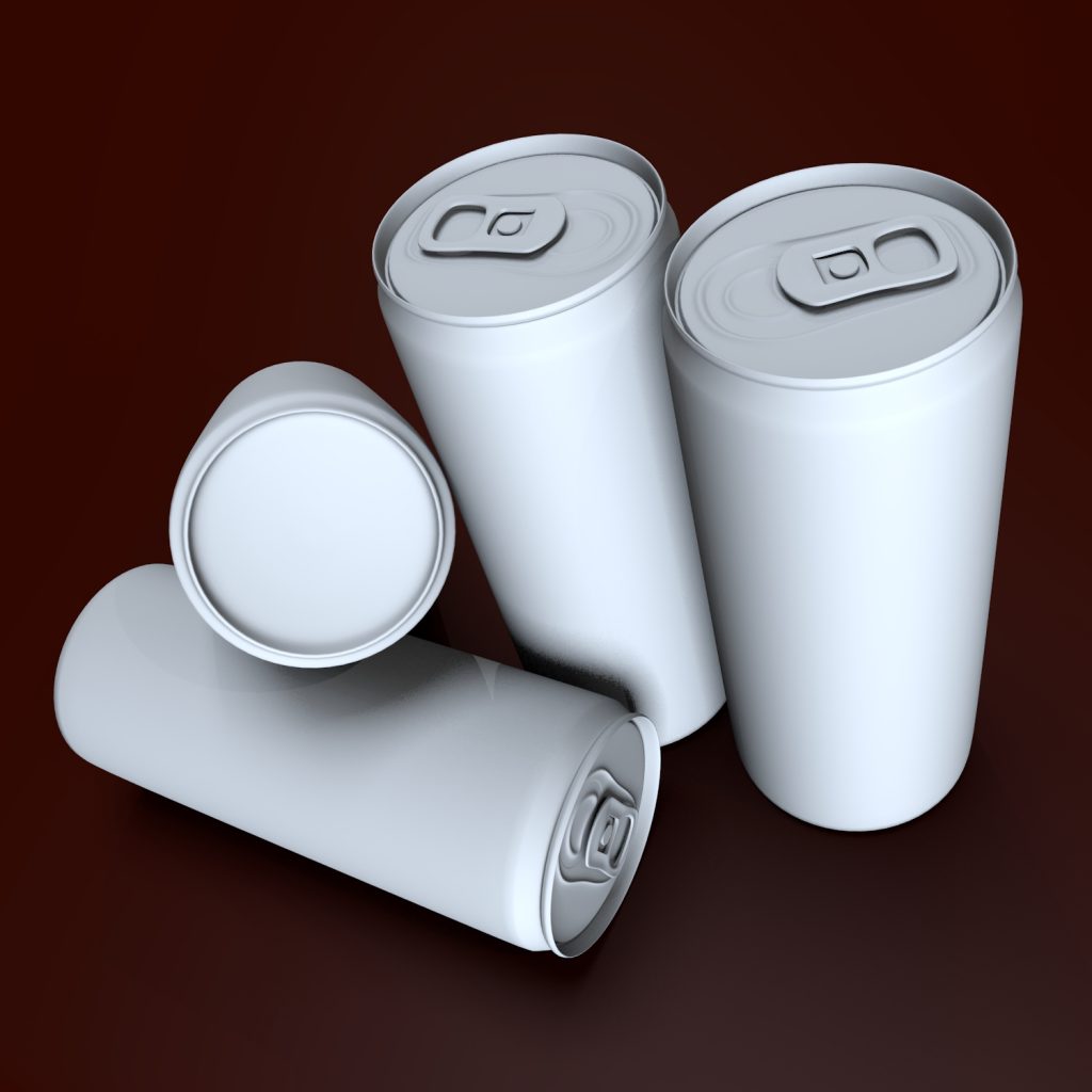 Energy Drink Can 3D Model - FlatPyramid