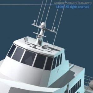 Hydrofoil boat 3D Model - FlatPyramid