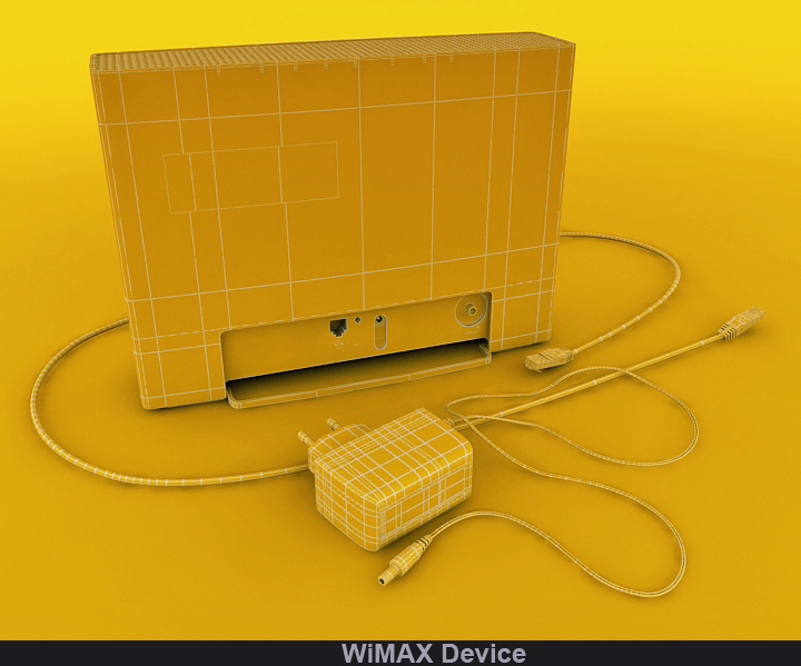 WiMAX Device 3D Model - FlatPyramid