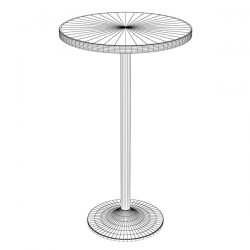 Bar Table 3D Model - FlatPyramid