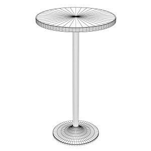 Bar Table 3D Model - FlatPyramid
