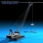 Crane with dipper bucket 3D Model - FlatPyramid