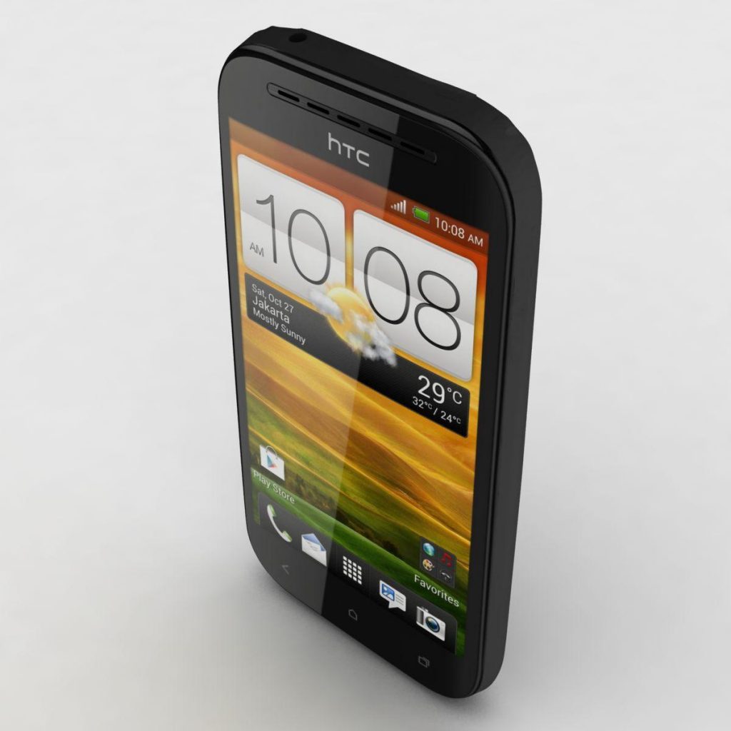 HTC Desire SV - LowPoly 3D Model - FlatPyramid