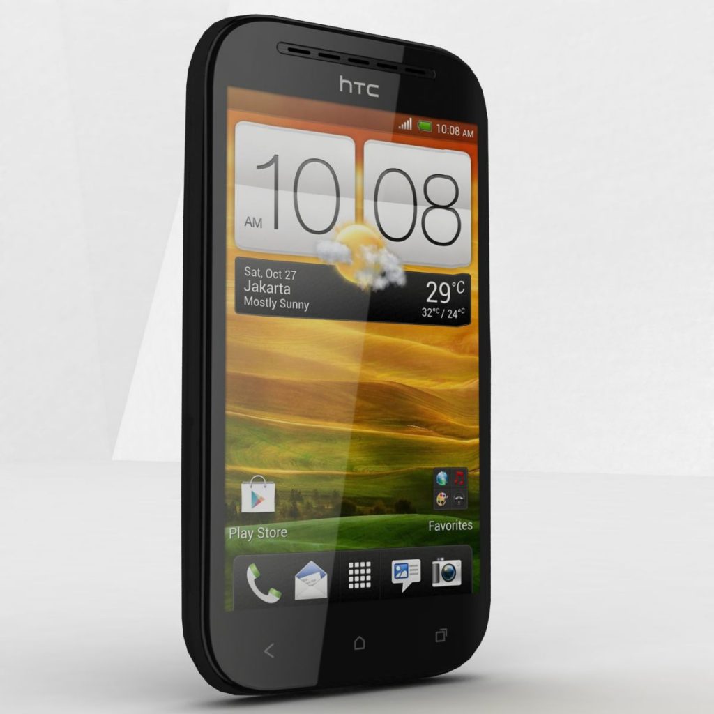 HTC Desire SV - LowPoly 3D Model - FlatPyramid