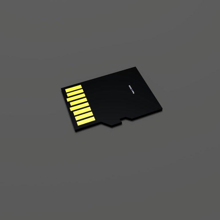 SD Card And Adapter 3D Model - FlatPyramid