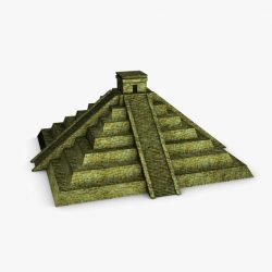 Ancient pyramid 3D Model - FlatPyramid