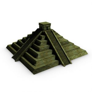 Ancient pyramid 3D Model - FlatPyramid