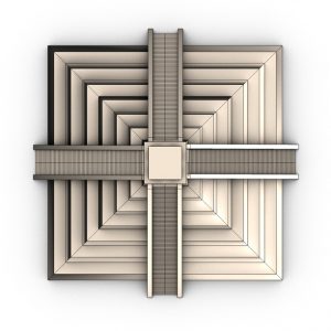 Ancient pyramid 3D Model - FlatPyramid