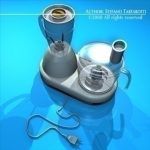 Food processor 3D Model - FlatPyramid