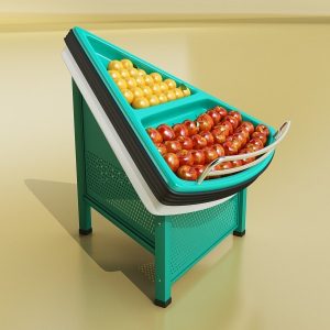 3D Model Grocery Store Produce Display Fixture 3D Model - FlatPyramid