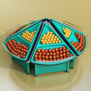 3D Model Grocery Store Produce Display Fixture 3D Model - FlatPyramid