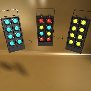 3D Model Realistic Stage Lights Collection 6 Items 3D Model - FlatPyramid