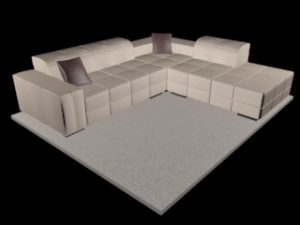 Sofa Natuzzi Surround V018 3D Model - FlatPyramid