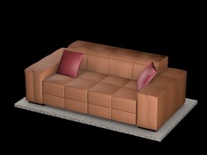 Sofa Natuzzi Surround_V009 3D Model - FlatPyramid