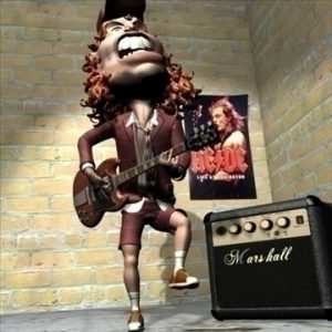 Angus Young 3D character toon 3D Model - FlatPyramid