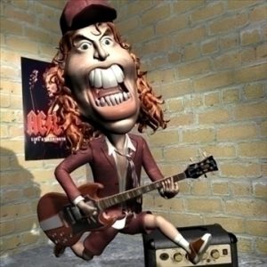 Angus Young 3D character toon 3D Model - FlatPyramid