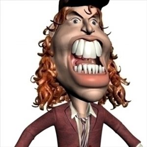 Angus Young 3D character toon 3D Model - FlatPyramid