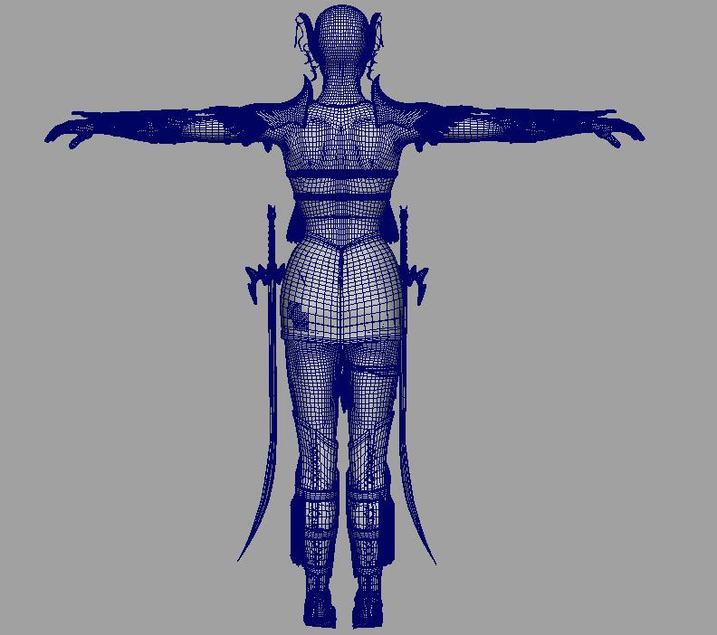 Night Elf Luna 3D Model - FlatPyramid