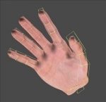 Realistic Human Hand SSS scatter shader 3D Model - FlatPyramid