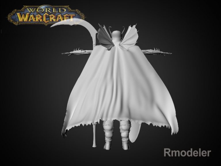 Scourge Skeleton King 3D Model - FlatPyramid