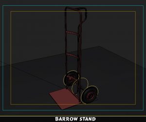 Barrow Stand 3D Model - FlatPyramid