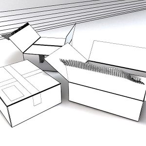 3D Model Cardboard Box with Tape & Mailing Label 3D Model - FlatPyramid