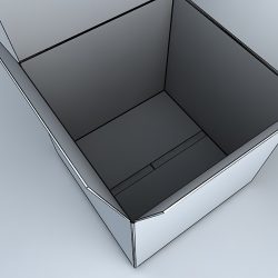 3D Model Photoreal Cardboard Carton High Res 3D Model - FlatPyramid