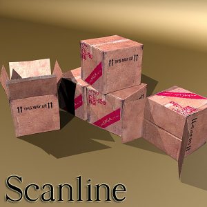 3D Model Photoreal Cardboard Carton High Res v2 3D Model - FlatPyramid
