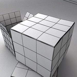 3D Model Photoreal Cardboard Carton High Res v2 3D Model - FlatPyramid