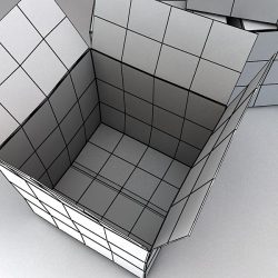 3D Model Photoreal Cardboard Carton High Res v2 3D Model - FlatPyramid