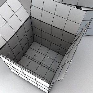 3D Model Photoreal Cardboard Carton High Res v2 3D Model - FlatPyramid