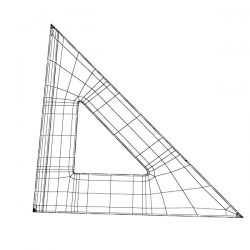 3D Model Square Angle Ruler 01 3D Model - FlatPyramid
