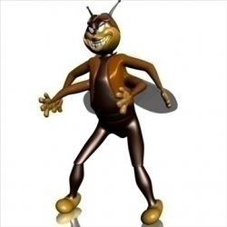 Captain Fly 3D Model - FlatPyramid
